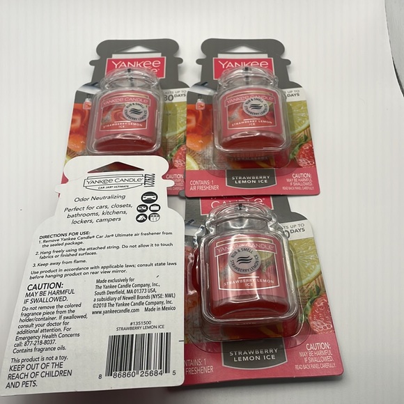 Yankee Candle | Other | 4 Yankee Candle Car Jar Ultimate Neutralizing ...